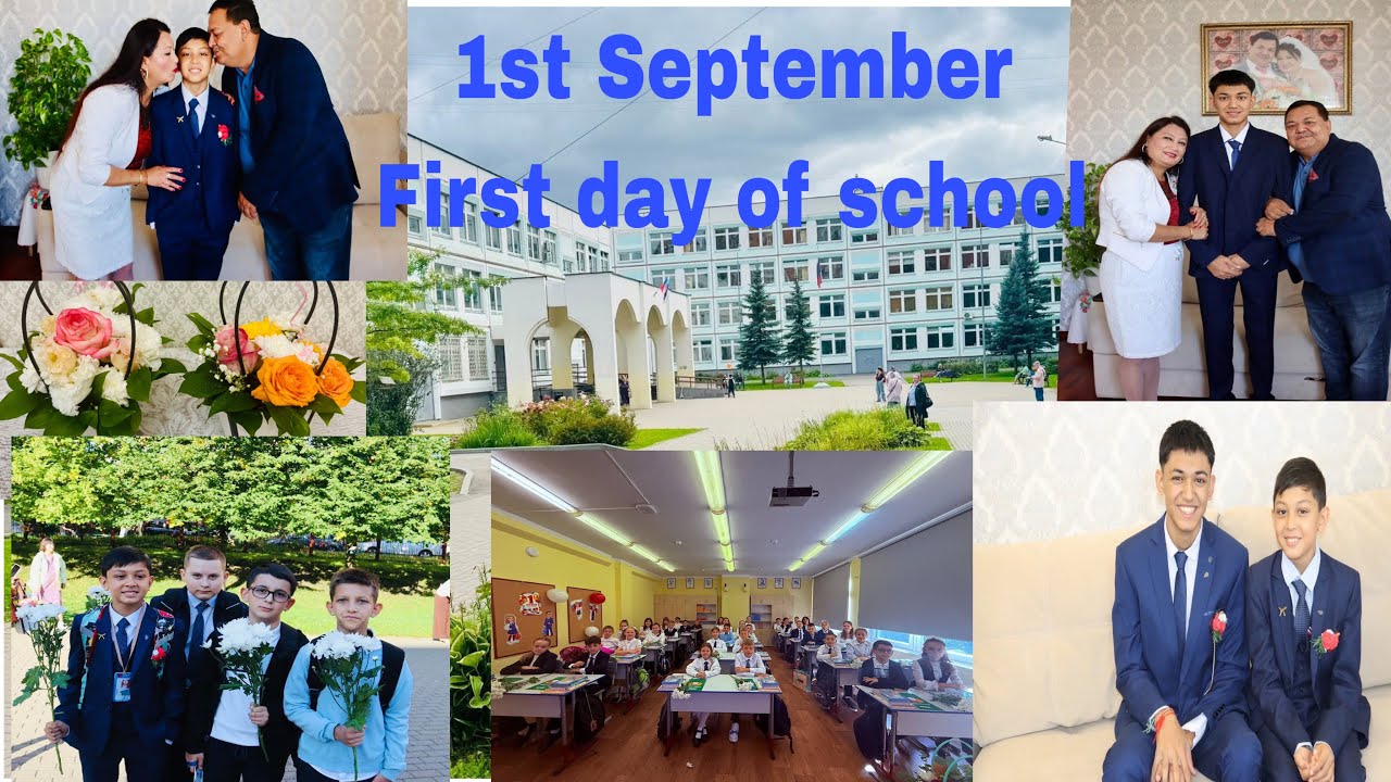 1st September 💐First day of school 🏫 🎒Best wishes 👬01-09-2025 Monday # ...