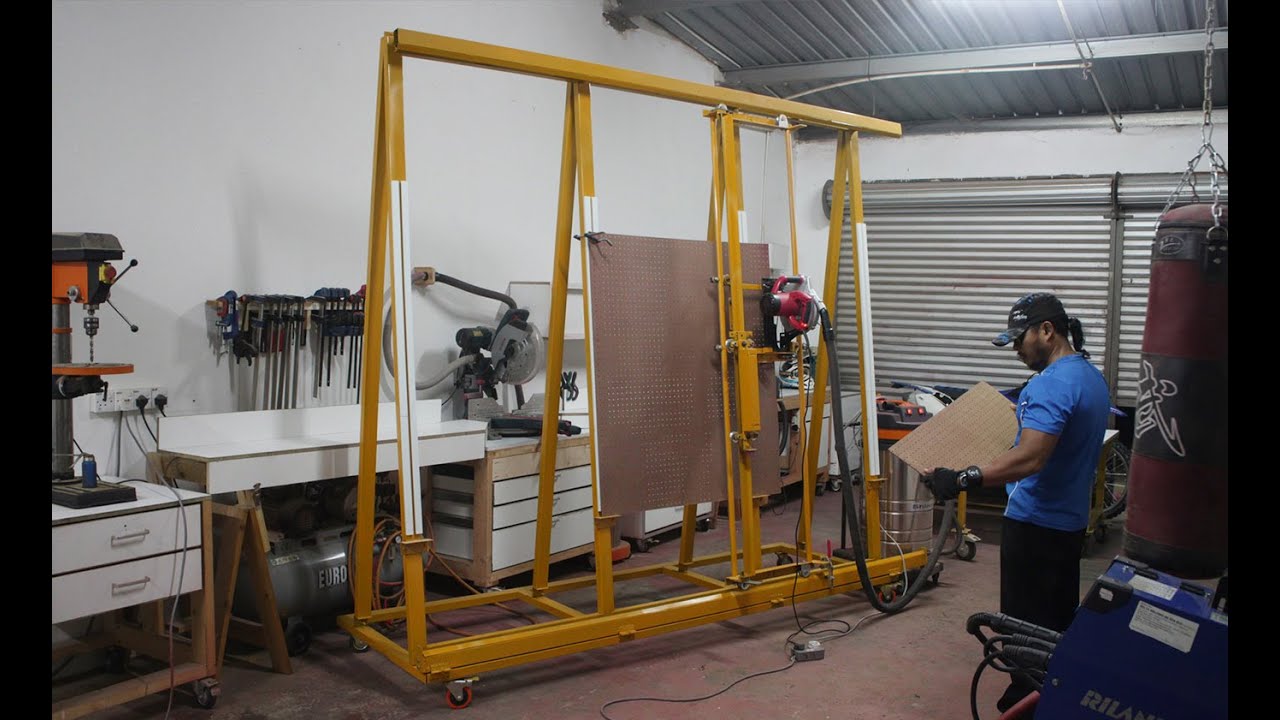 Panel saw DIY for woodworking - YouTube