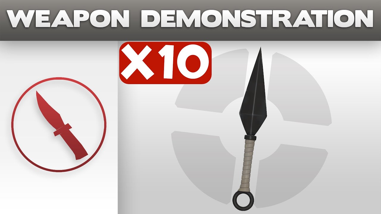 Multiplied by 10 Weapon Demonstration - Conniver's Kunai - YouTube