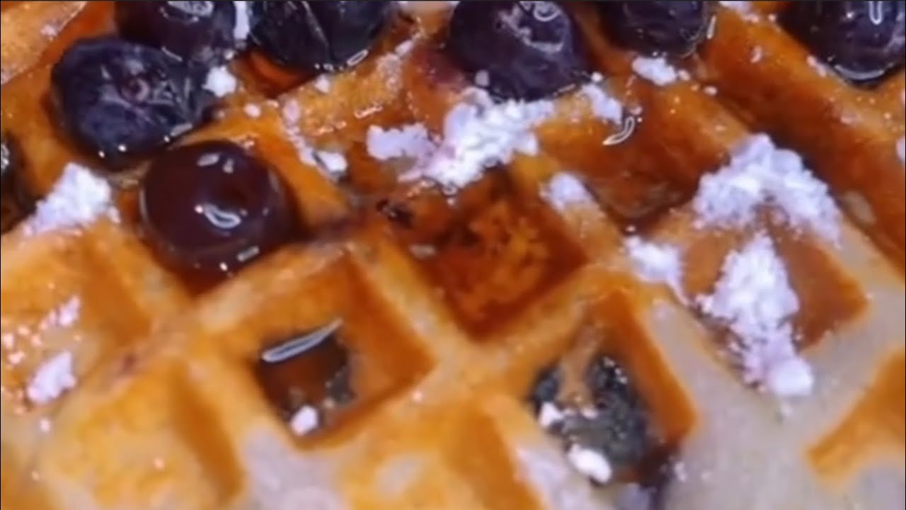 Blueberry Cream Cheese Waffles by Chanel The Foodie #MadeWithLove🤎 ...