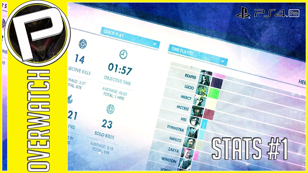 Overwatch| detailed player stats| by Patrick V - YouTube
