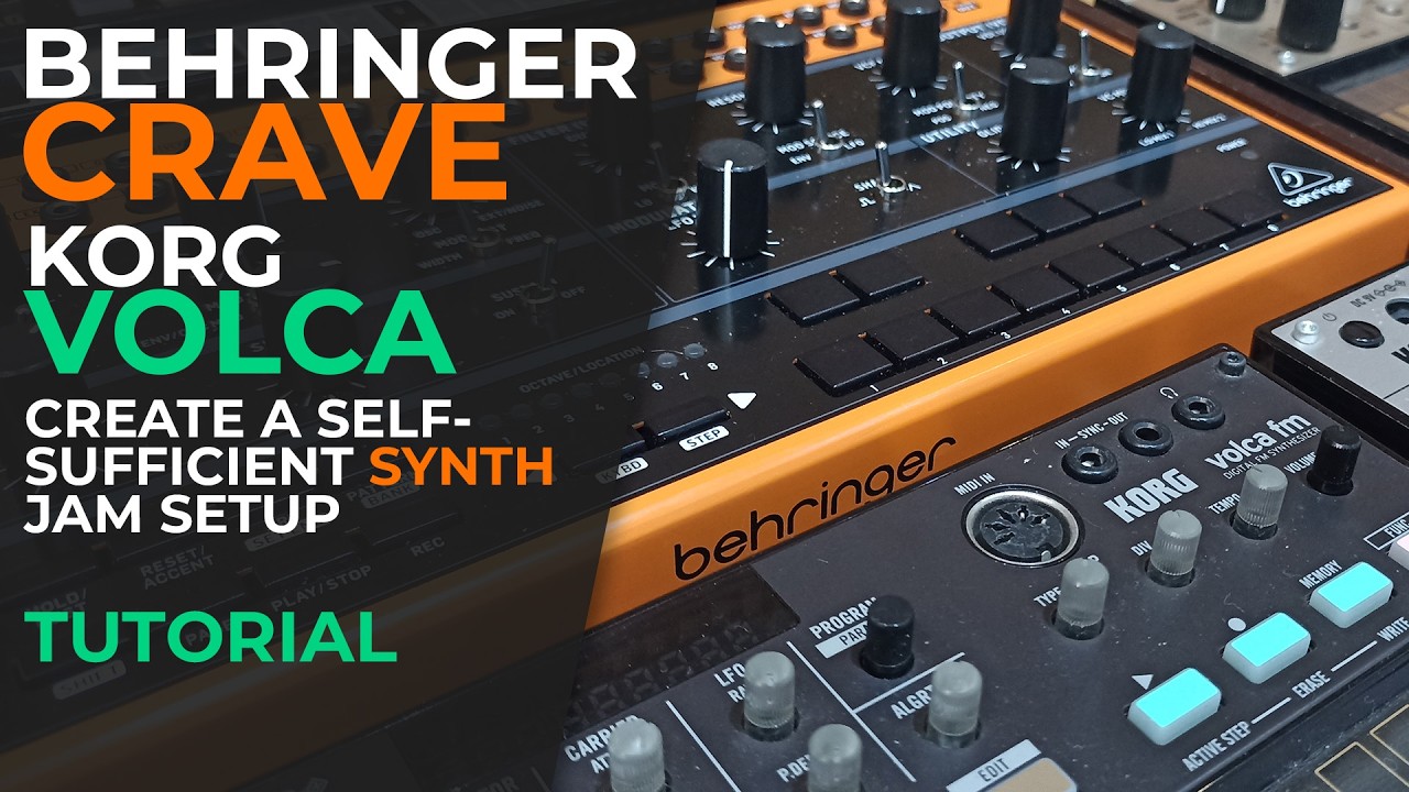 Behringer Crave Tutorial & Korg Volca - How to Create a Self-Sufficient Jam Setup - YouTube