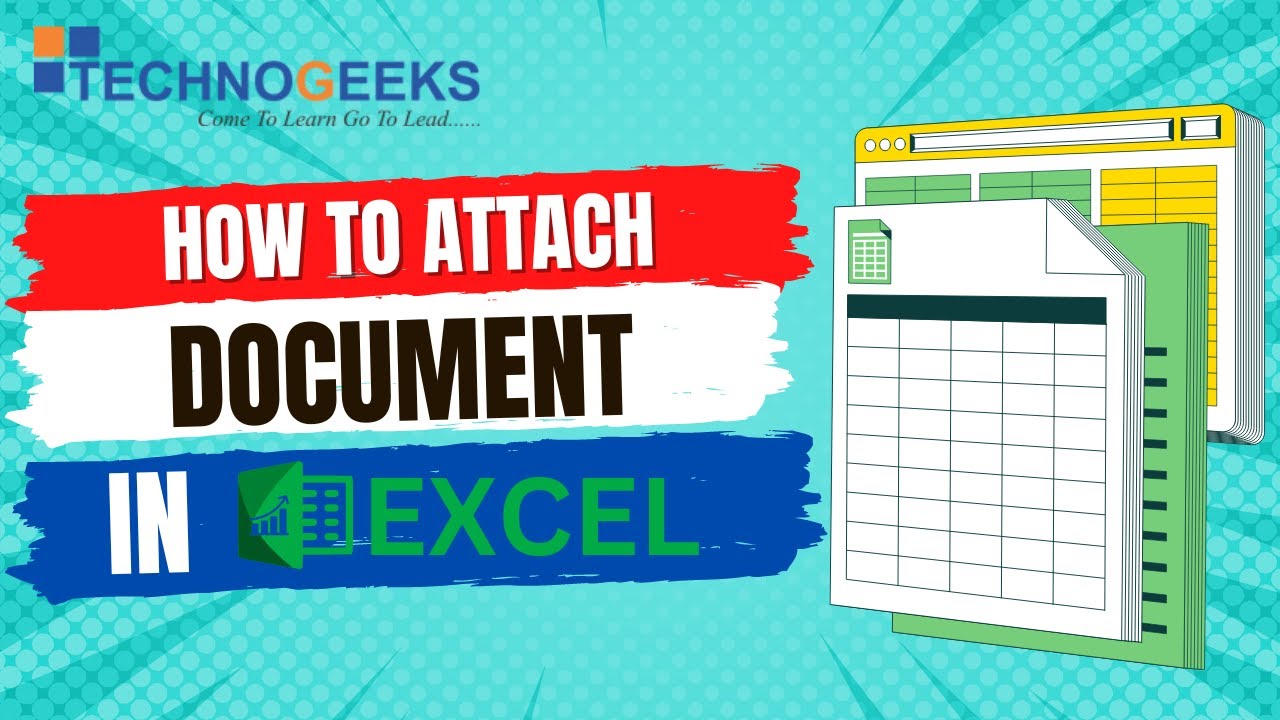 How to Attach Document in Excel | Hindi | Technogeeks - YouTube