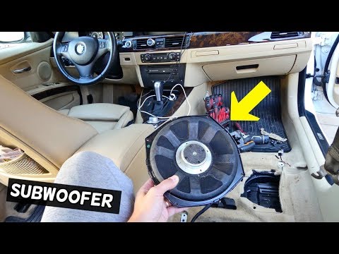 Wie unter Sitzlautsprecher, Subwoofer am BMW E90 E91 E92 E93 wechseln?