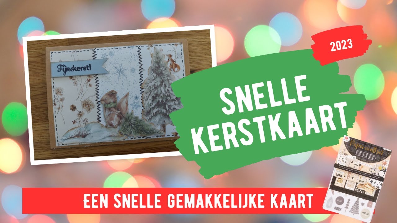 Kerst Paper Craft Set Action, snelle kerstkaarten - YouTube
