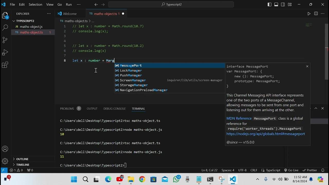 Math objects in Typescript - YouTube
