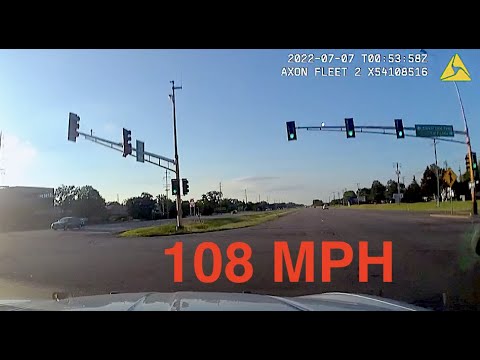 Police car loses control: Responding FAST to emergency backup - YouTube