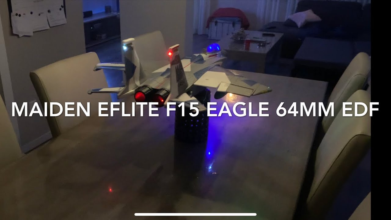 First Rc Airplane , First Jet , First Flight ( Eflite F15 Eagle 64mm ...