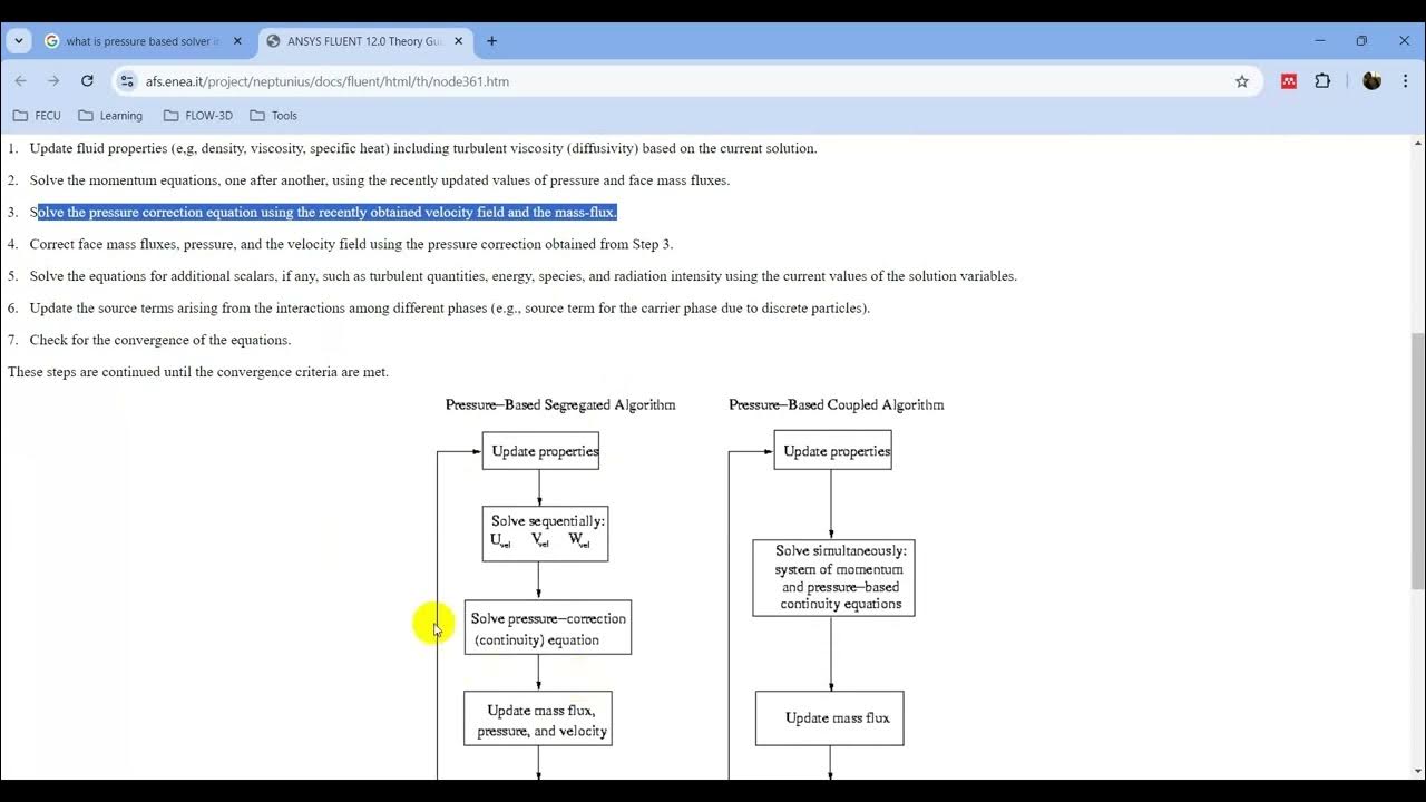 Pressure Based Solver (Segregated Algorithm & Coupled Algorithm) by ...