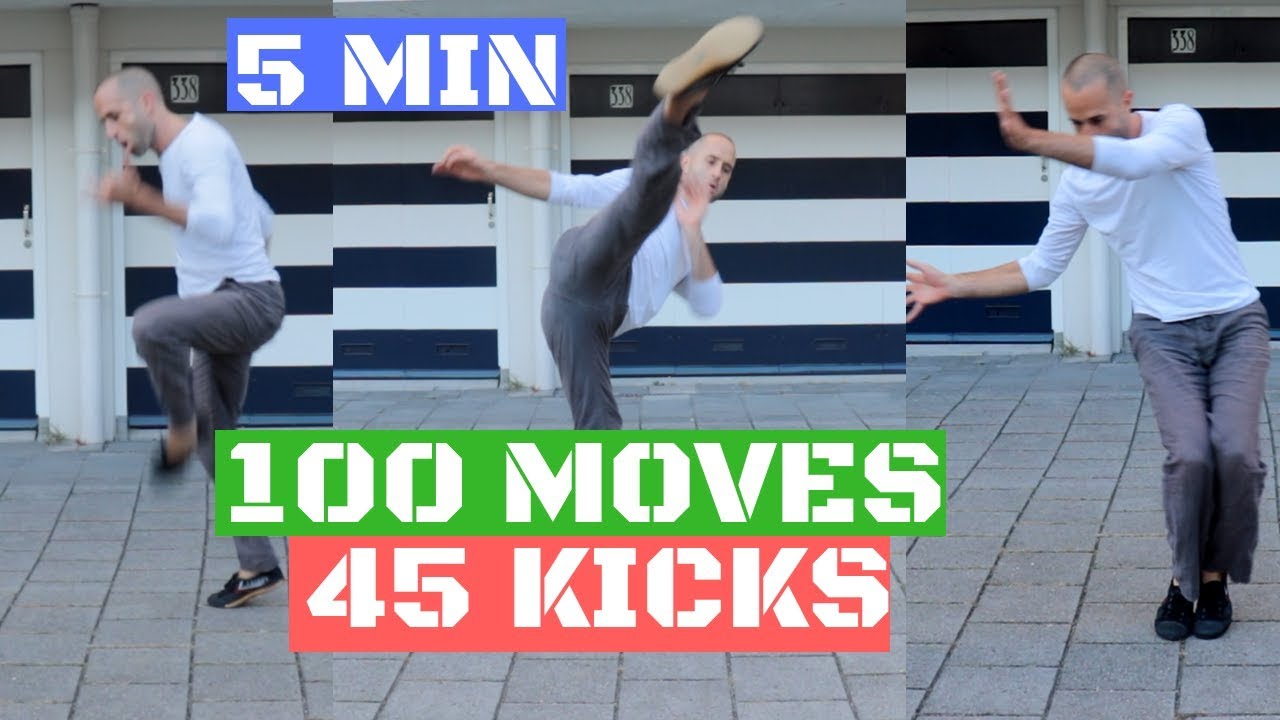 45 CAPOEIRA KICKS AND FULL WORKOUT IN 5 MINUTES - YouTube