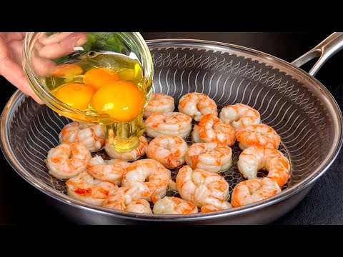 Le plat le plus impressionnant avec des œufs et des crevettes ! Délicieuse recette de crevettes pour