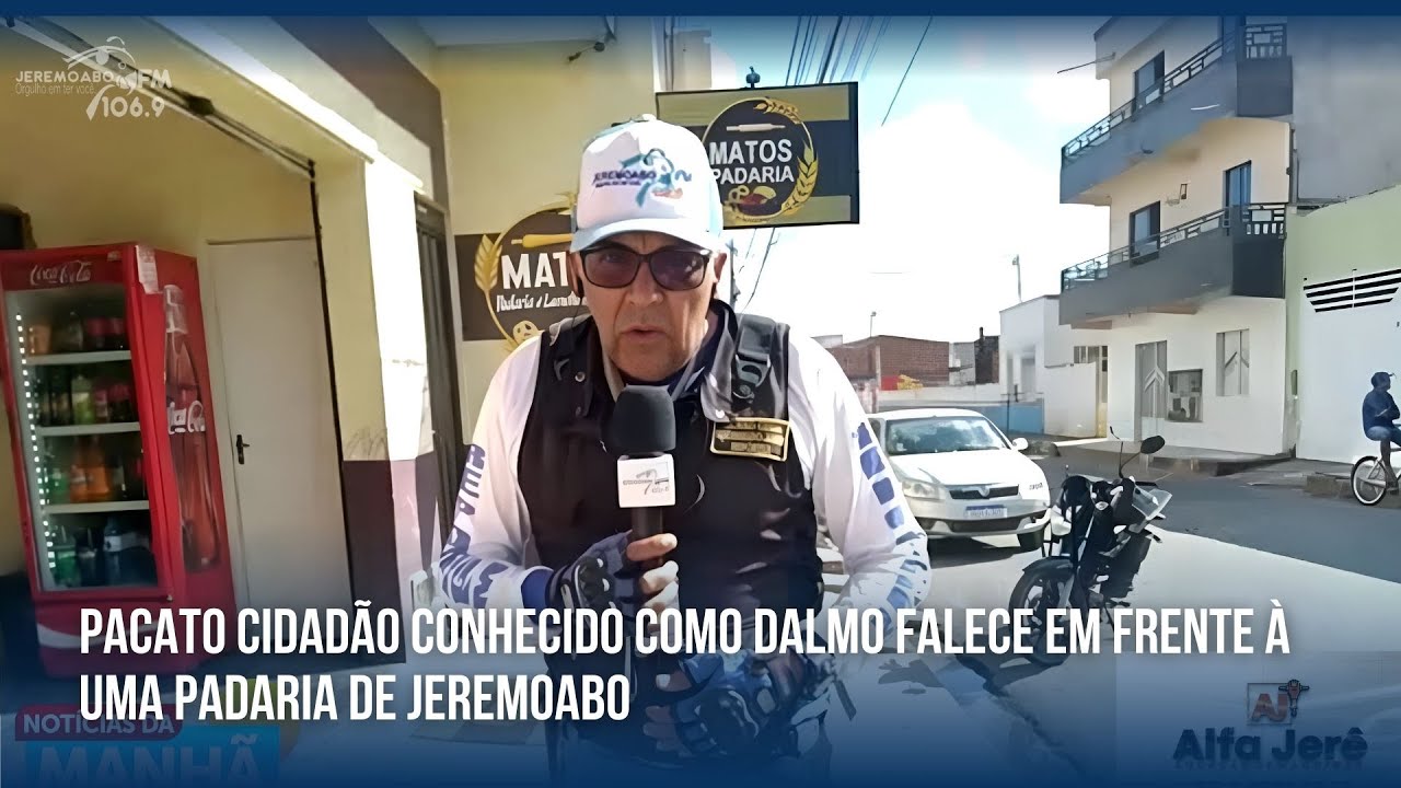 PACATO CIDADÃO CONHECIDO COMO DALMO FALECE EM FRENTE A UMA PADARIA DE ...