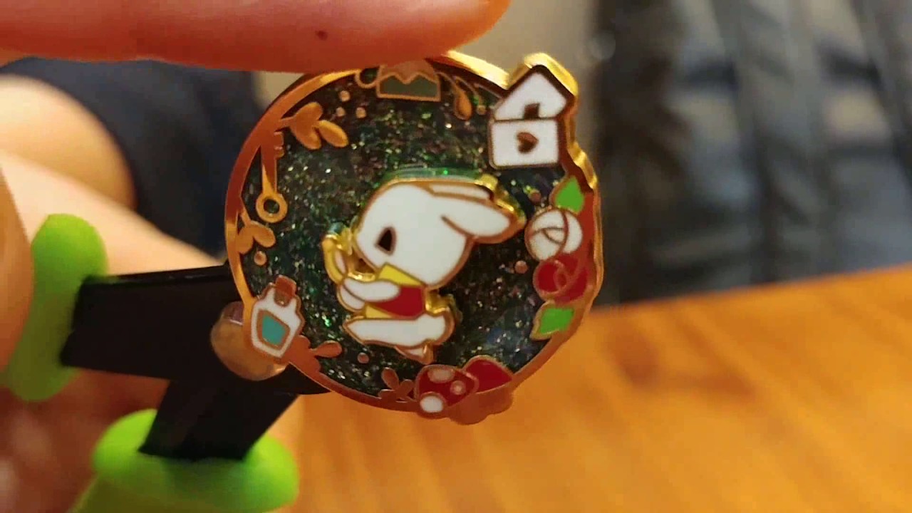 달리는 토끼 뱃지 Spinning rabbit pin - YouTube