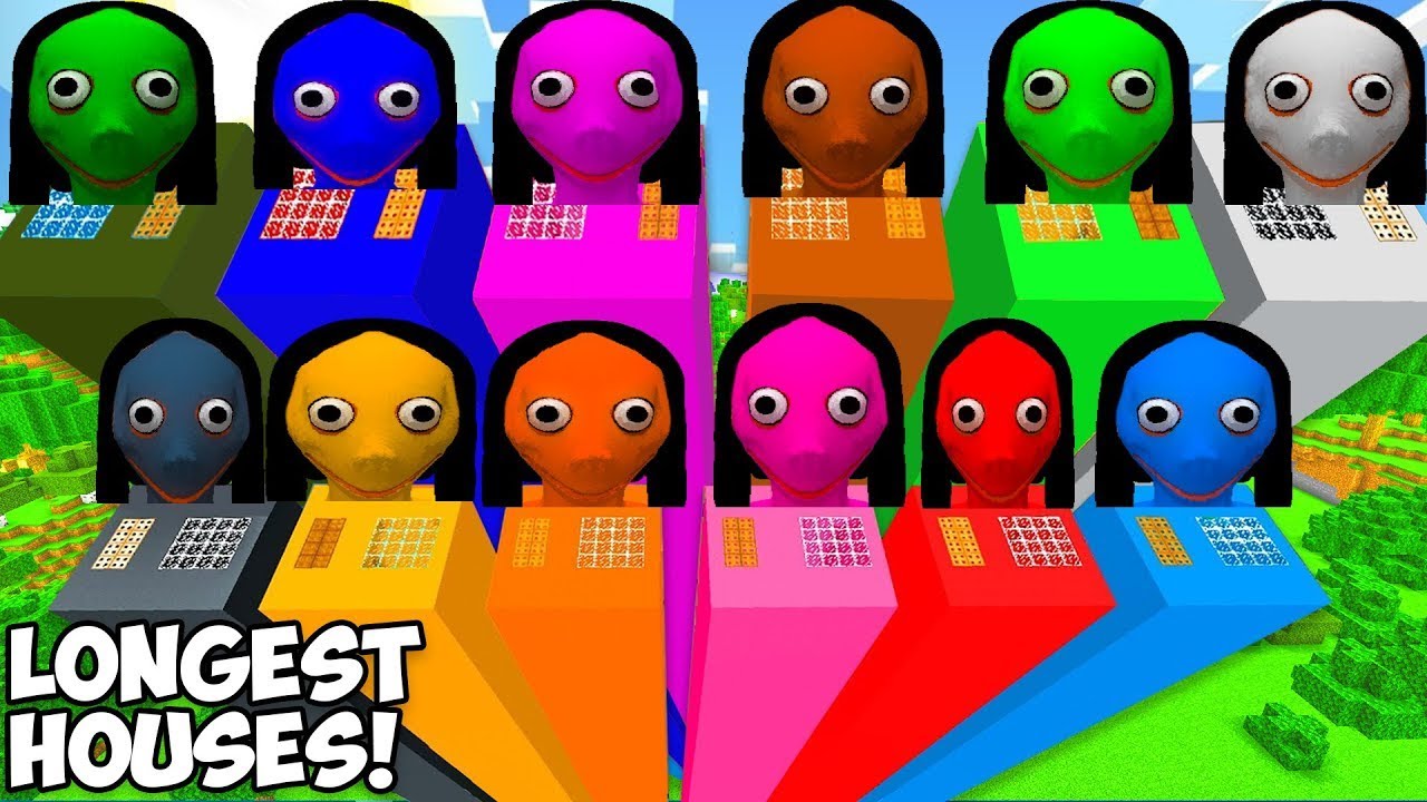 I Found LONGEST HOUSES OF SECRET NEW MOMO FAMILY in Minecraft ! WHAT`S ...