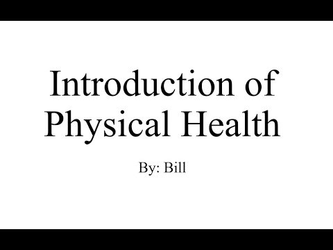 Physical Health - Introduction about Physical Health - YouTube