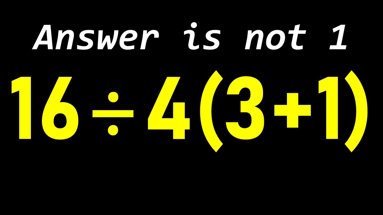 Most People Get This Math Problem Wrong! - YouTube