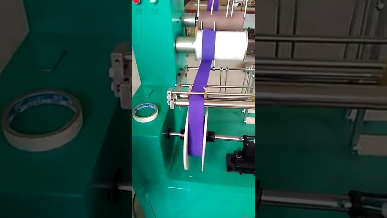Automatic tape rolling machine /winding machine - YouTube