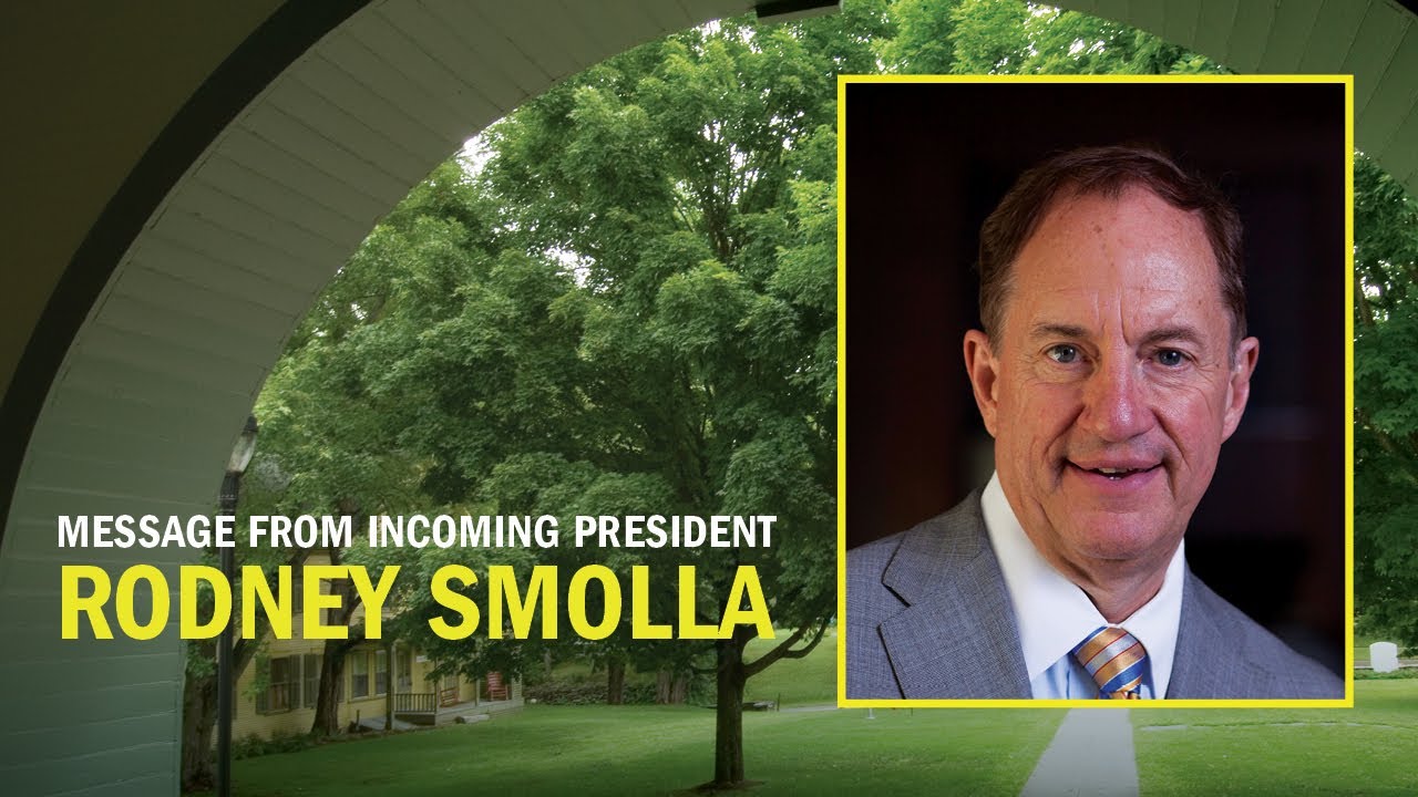 A Message from Incoming President Rodney A. Smolla - YouTube