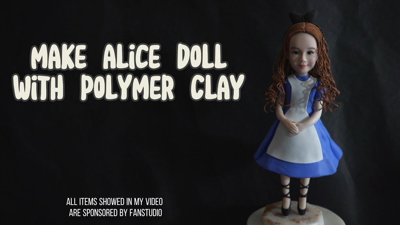 how to make Alice Doll with polymer clay / air clay / tutorial - YouTube