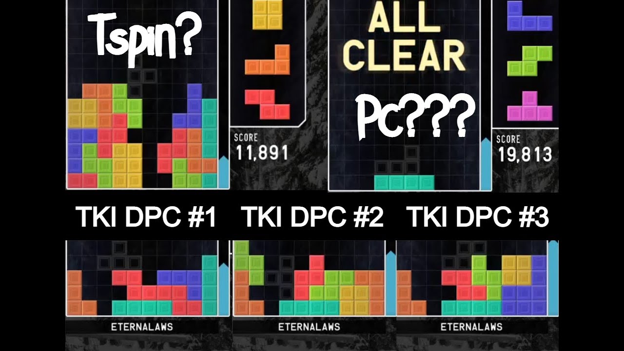 [Tetr.io] Tki PC, 3 DPCs in a row(Back-to-back DPC) - YouTube