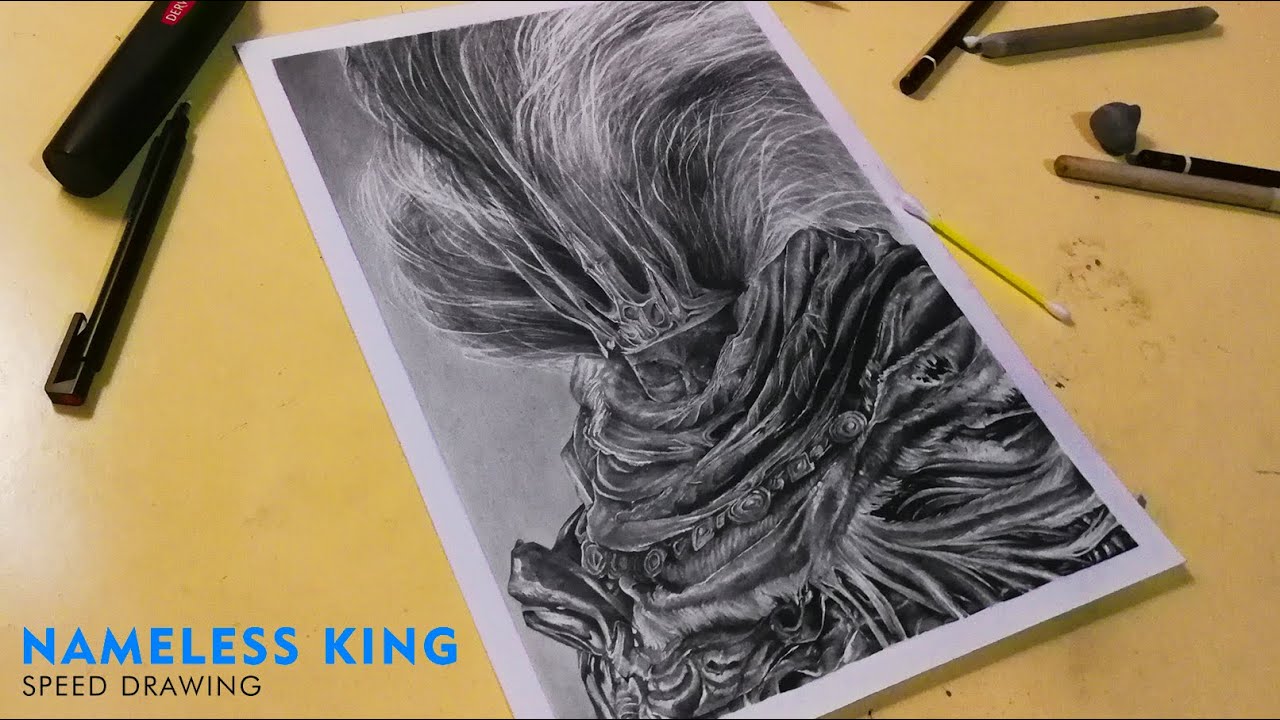 NAMELESS KING-DARK SOULS 3 Speed Drawing - YouTube