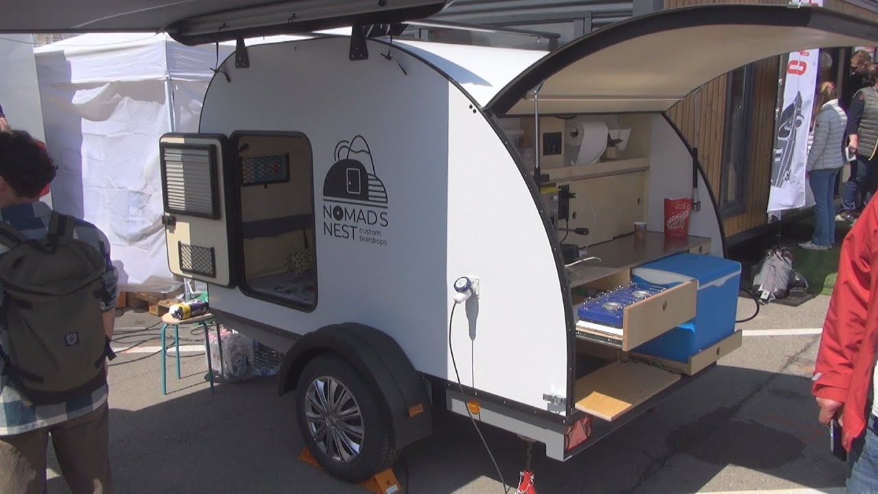 Nomad's Nest Custom Teardrop Caravan (2023) Exterior and Interior - YouTube