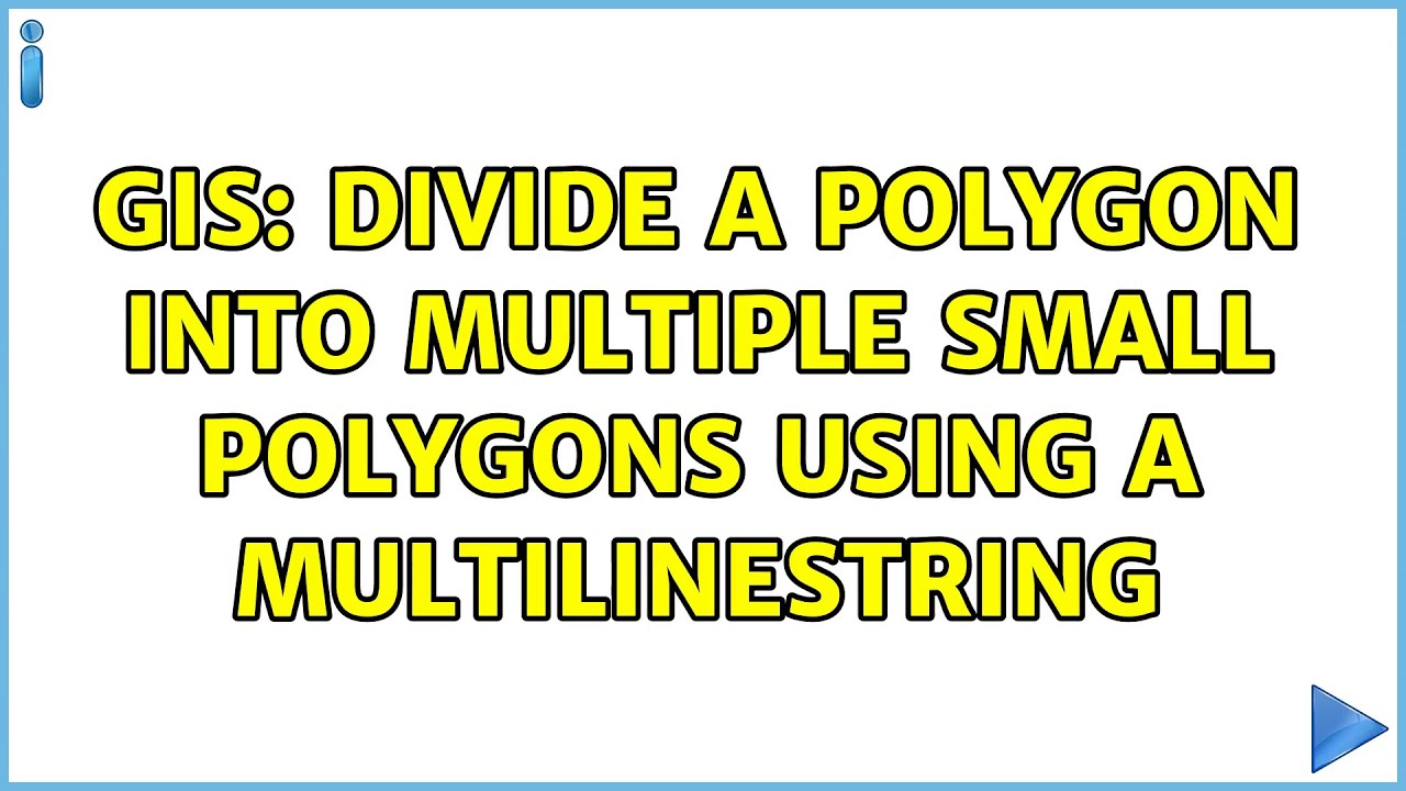 GIS: Divide a polygon into multiple small polygons using a ...