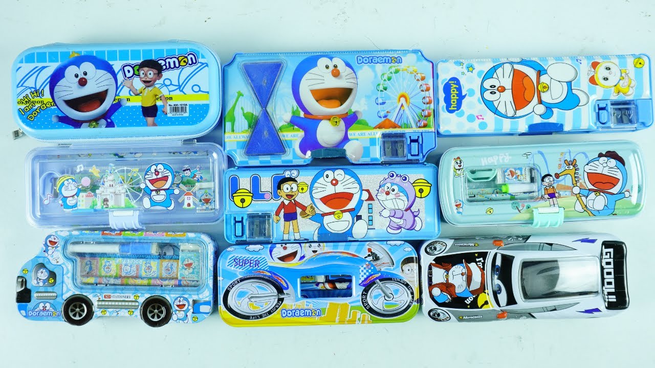 New Pencil Box Doraemon Collection - YouTube