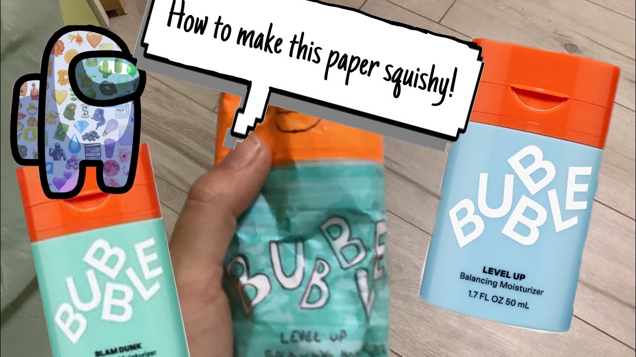 Tutorial: how to create the skin care Bubble paper squishy! | tutorial ...