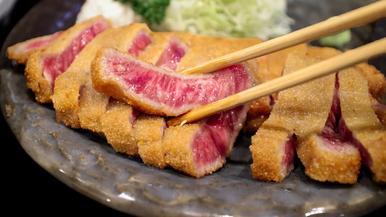 The MUST TRY Meal in JAPAN - Gyukatsu Motomura Tokyo - YouTube