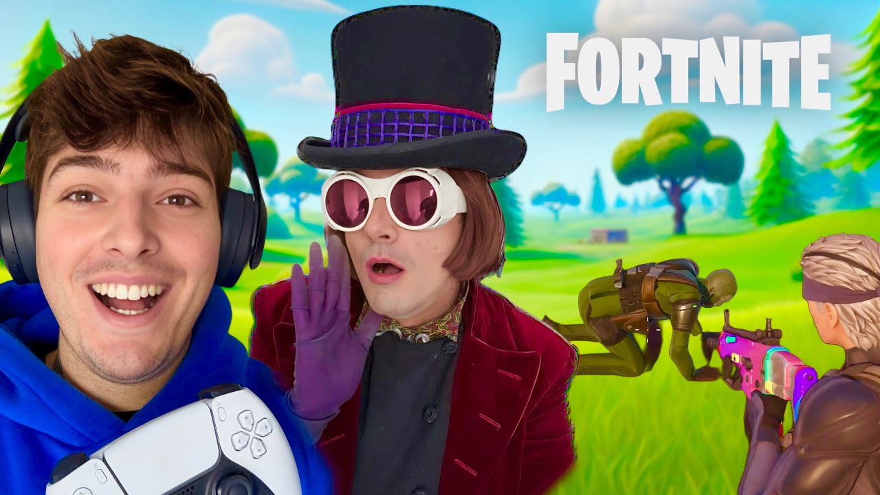 GIOCO CON WILLY WONKA A FORTNITE *un disastro* - YouTube
