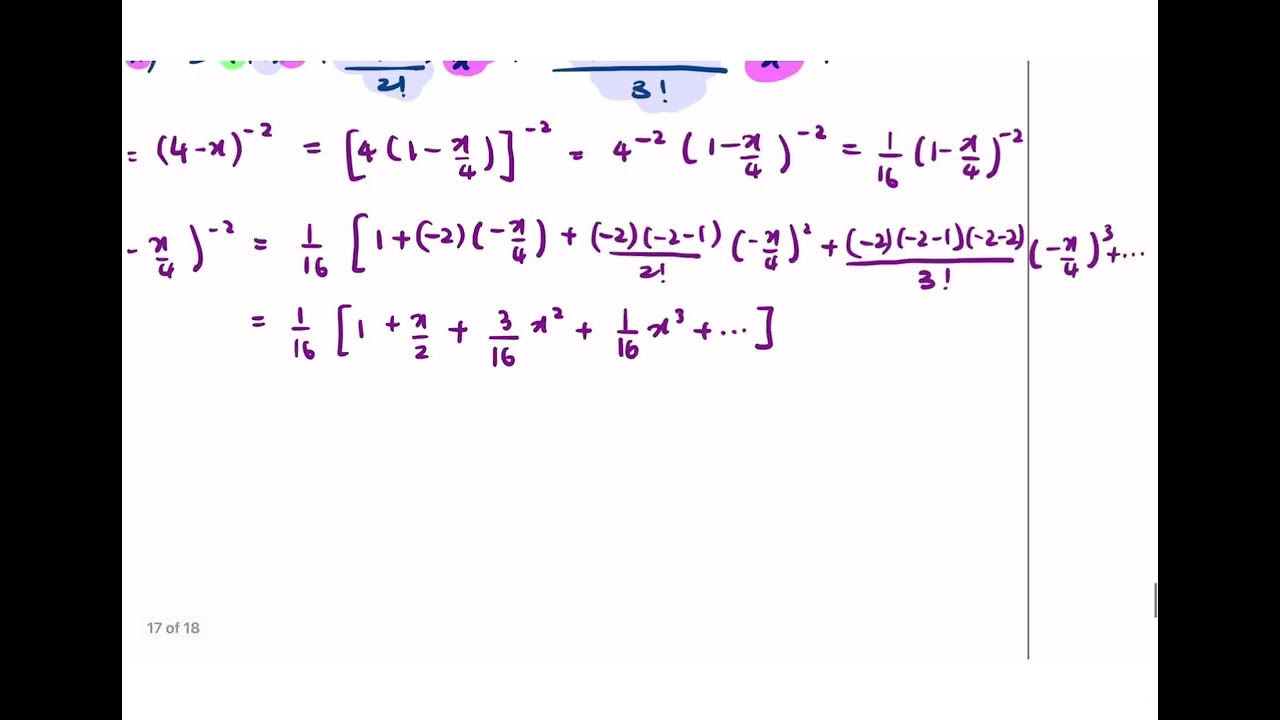 Binomial expansion where n is rational number part 4 - YouTube
