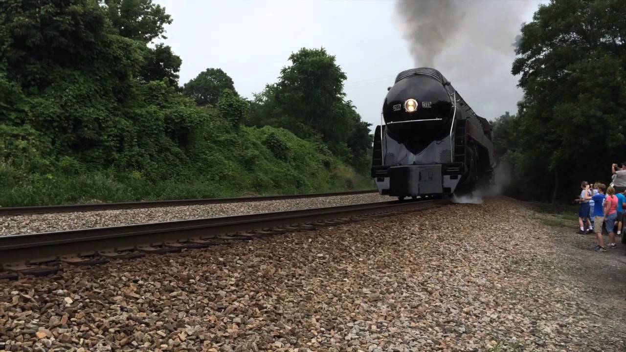 Norfolk & Western Class J 611 Coming and Going - Christiansburg VA 7/3 ...