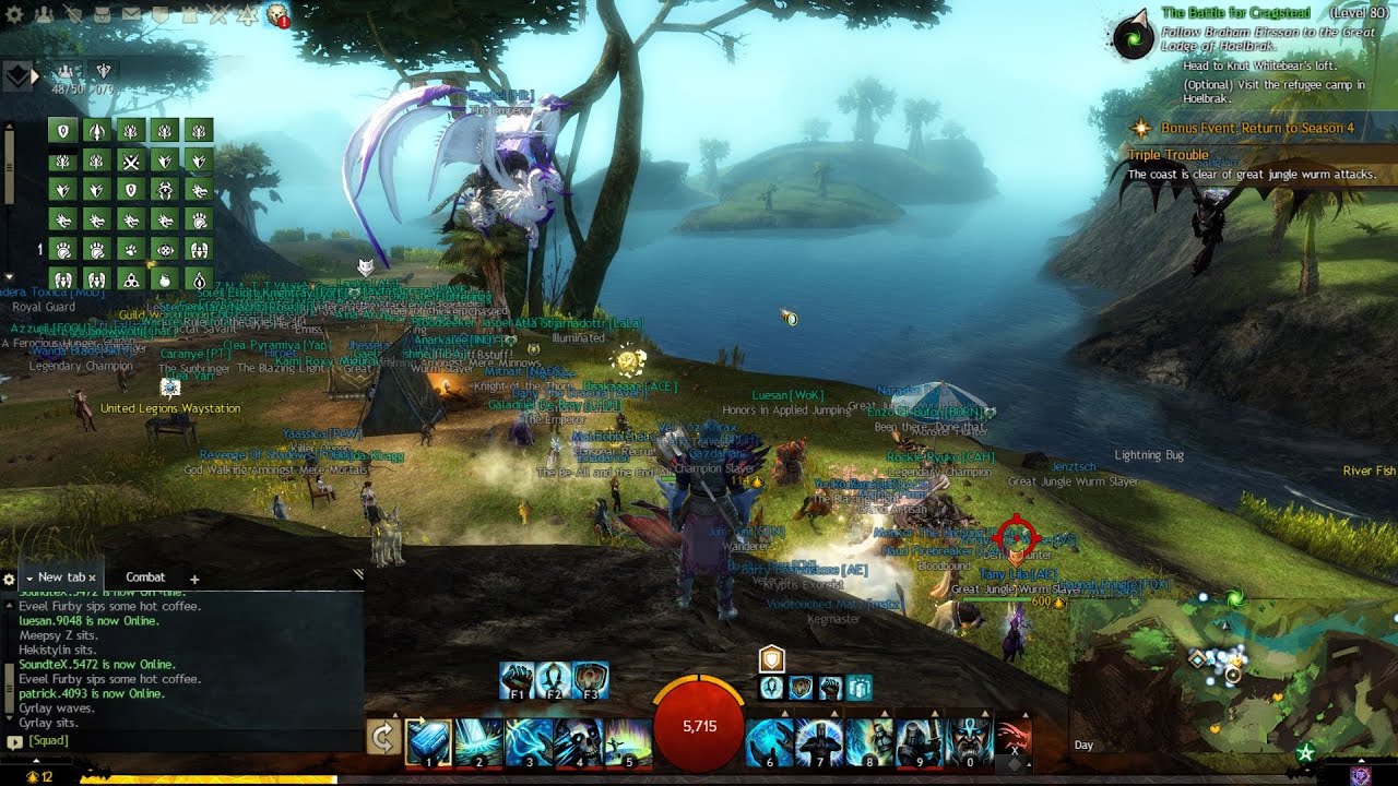 Guild Wars 2 Gameplay #14 | Full squad PvE, World Boss event - YouTube