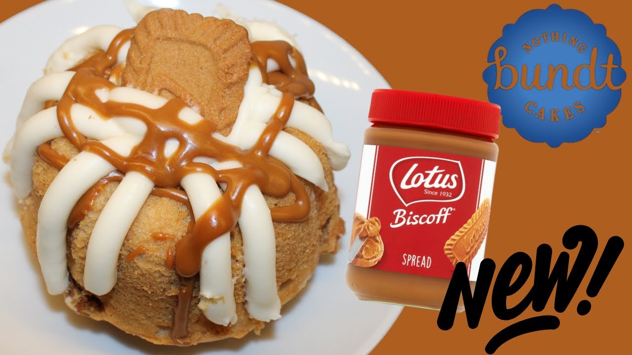 Nothing Bundt Cakes Lotus Biscoff Cookie Butter Cake Review - YouTube