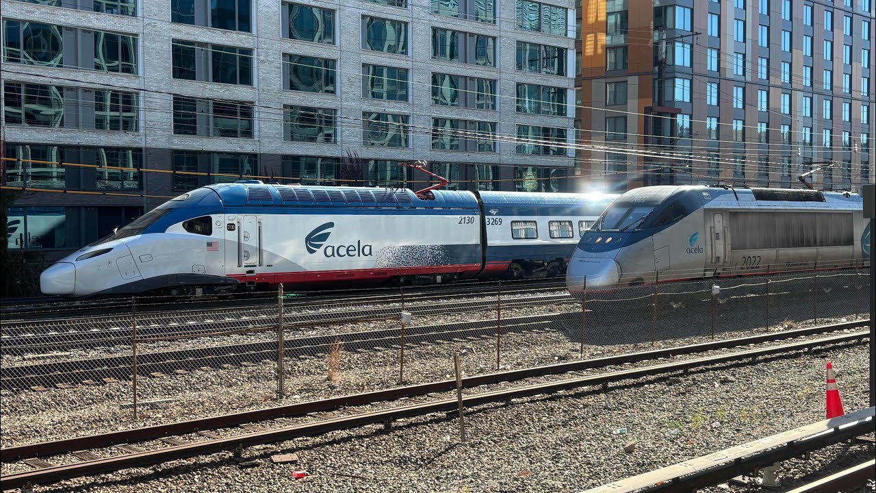 Amtrak, MARC, VRE & Washington Metro Trains @ NoMa Gallaudet U ...