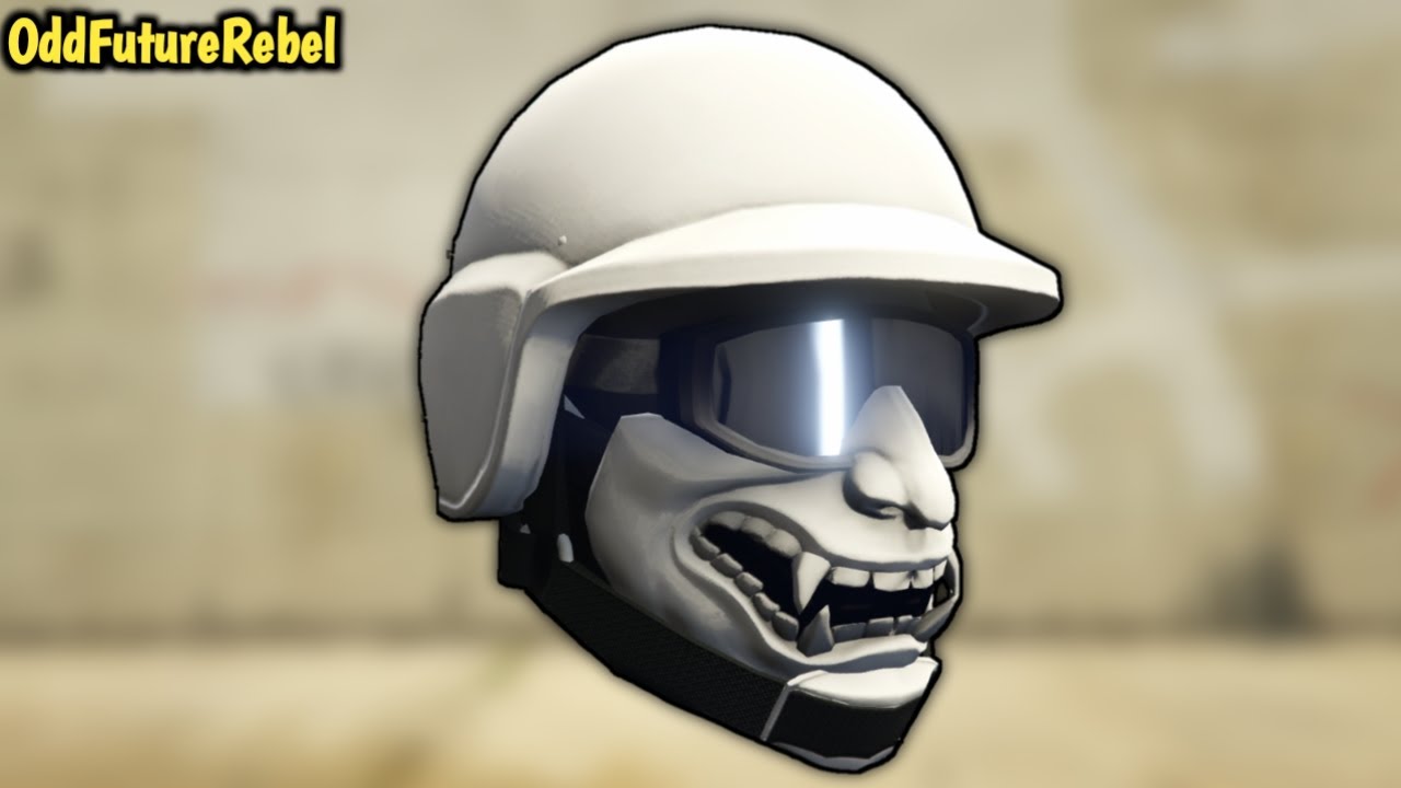 GTA 5 WHITE BULLET PROOF HELMET ON ANY SAVED OUTFIT *ALL CONSOLES ...