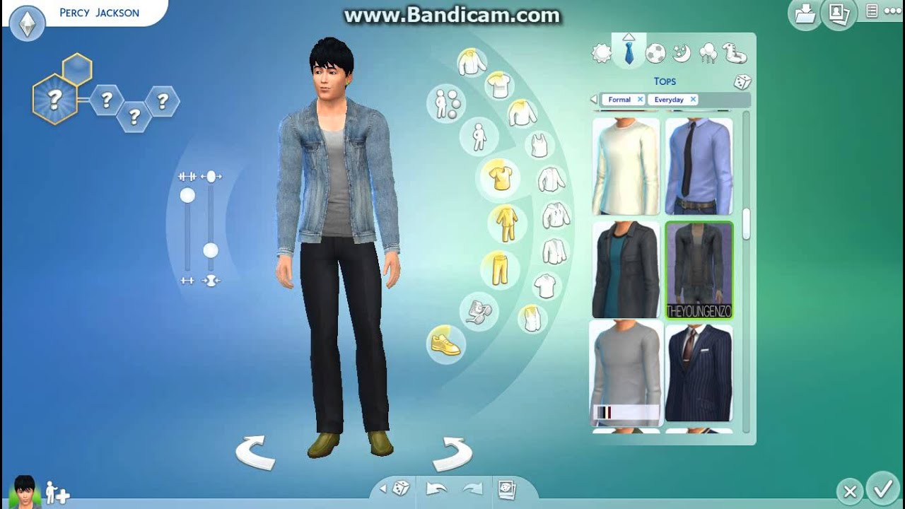 Sims 4 Percy Jackson CAS - YouTube