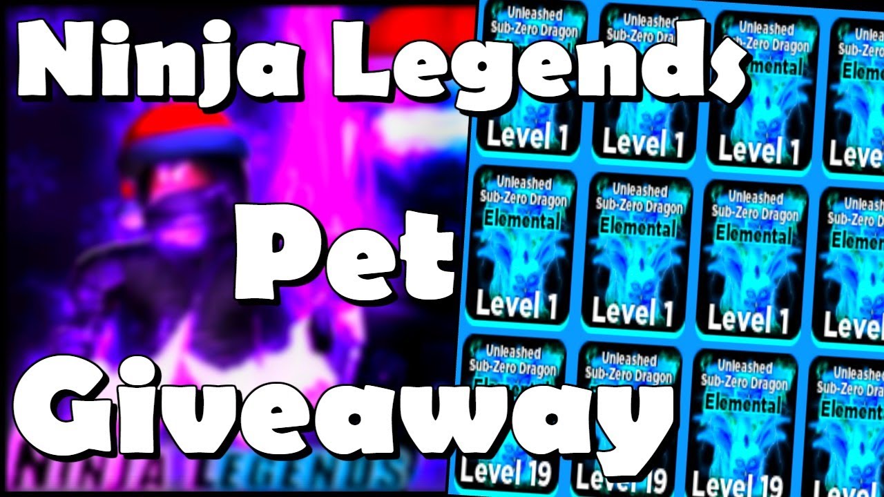 🔴LIVE🎅ELEMENTAL PETS GIVEAWAY NINJA LEGENDS ROBLOX!!! ️WINTER UPDATE ️ ...