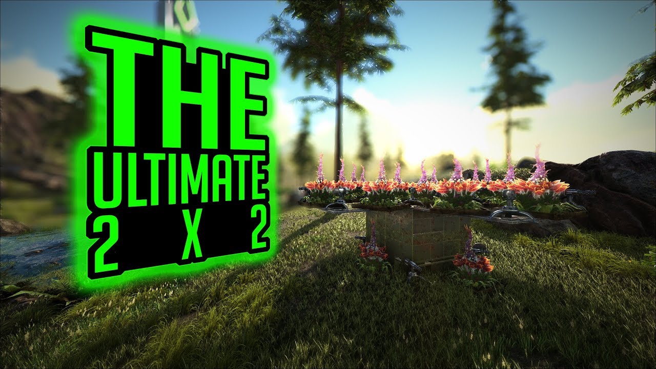 The Ultimate 2x2 PvP Base Design | ARK: Survival Evolved | - YouTube