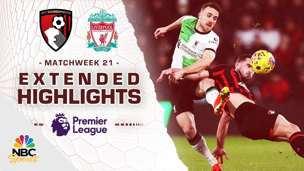 Bournemouth v. Liverpool | PREMIER LEAGUE HIGHLIGHTS | 1/21/2024 | NBC ...