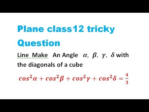 Plane Class 12 Chapter 11 cbse Ncert Example 26 Plane 3-D Geometry ...