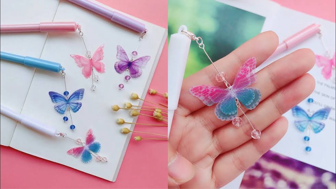 DIY Homemade Cute Pen / how to make pen decoration/ paper craft ...