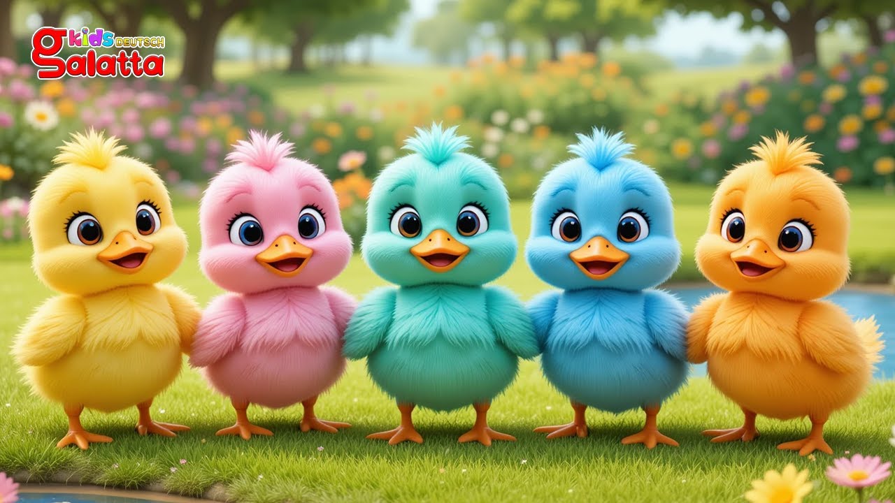 Quak quak kleine Ente - Little Ducklings | Nursery Rhymes For Children ...