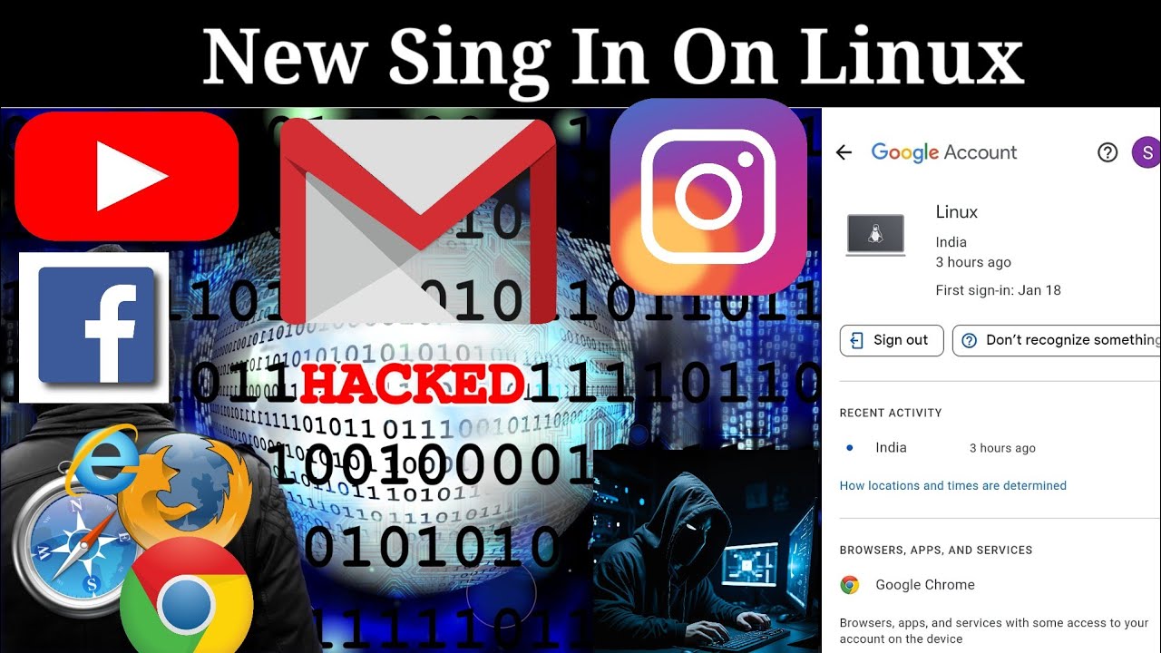 New Sing in On Linux|Safe or Not|Is Your Phone Hacked or Not| Google Account me Linux Aa rha hai ...