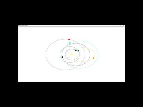 solar system in python - YouTube