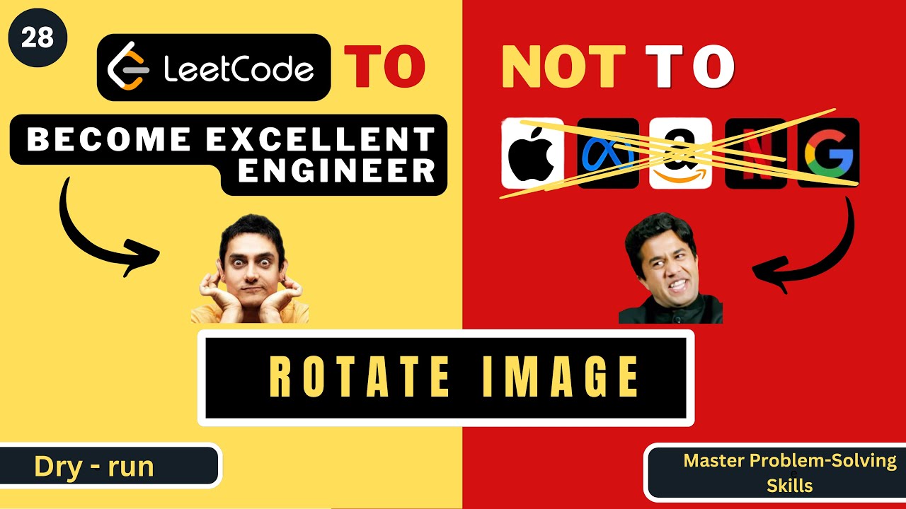 Rotate Image Dry Run Leetcode 48 Progression90 Youtube