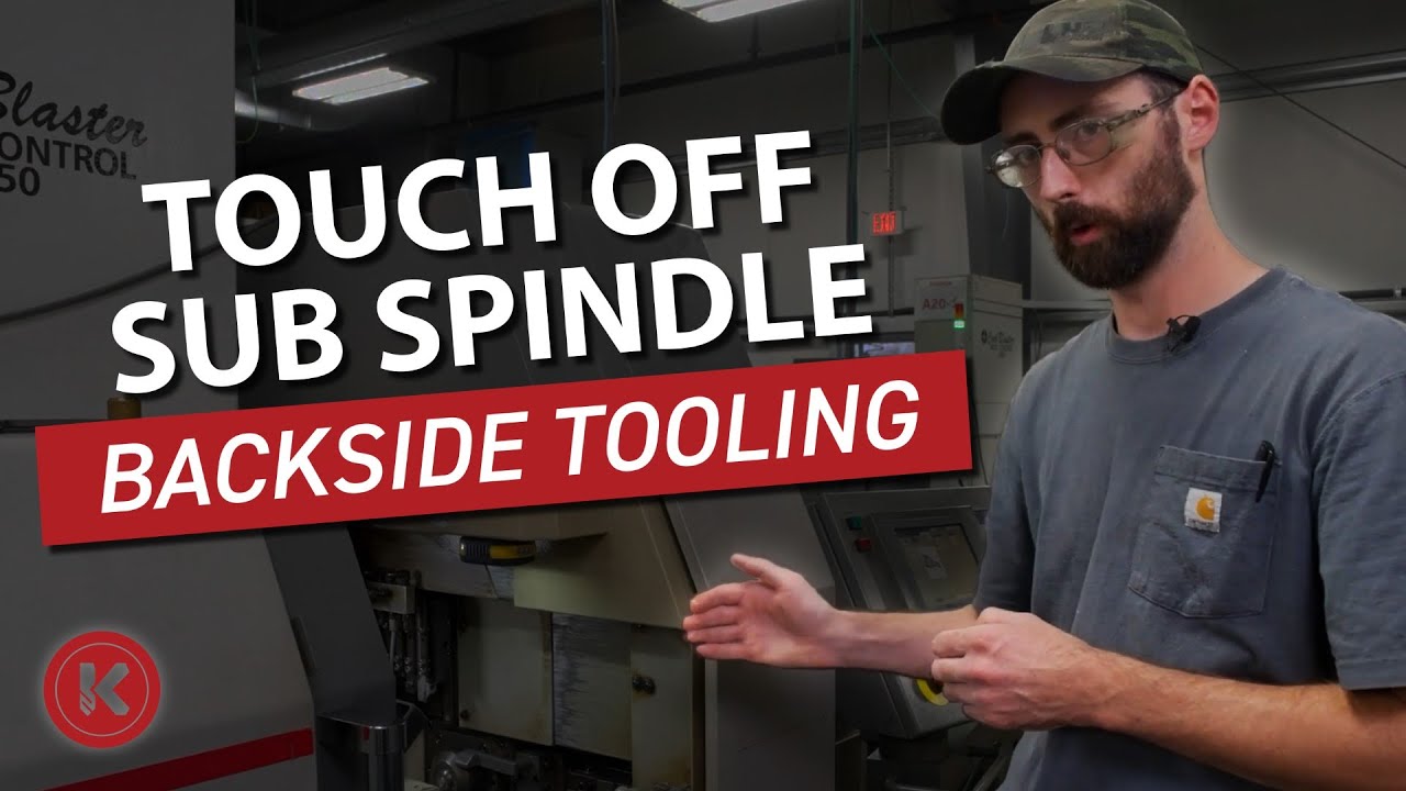 How To Touch Off Sub Spindle and Backside Tooling on a Swiss Lathe - YouTube