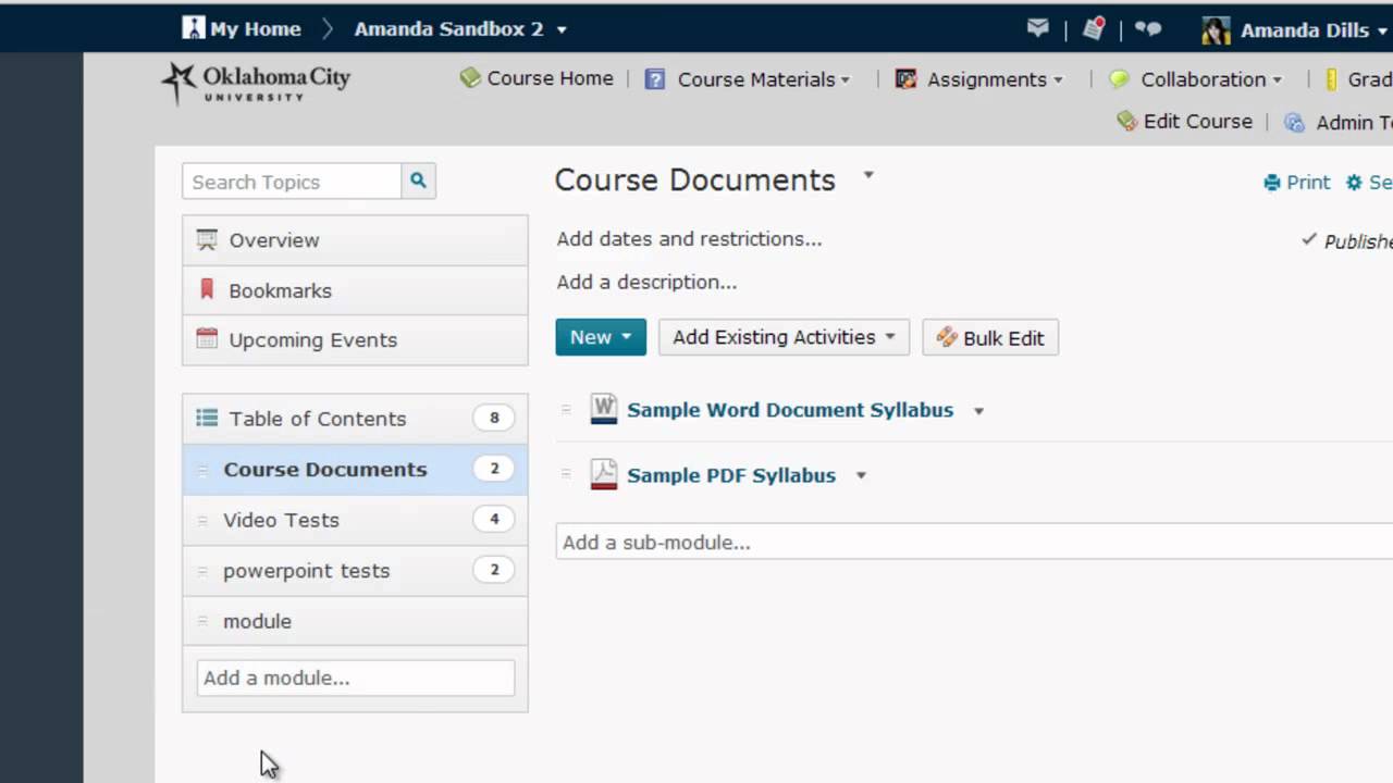 D2L Modules - Creation and Manipulation (D2L 10.3) - YouTube