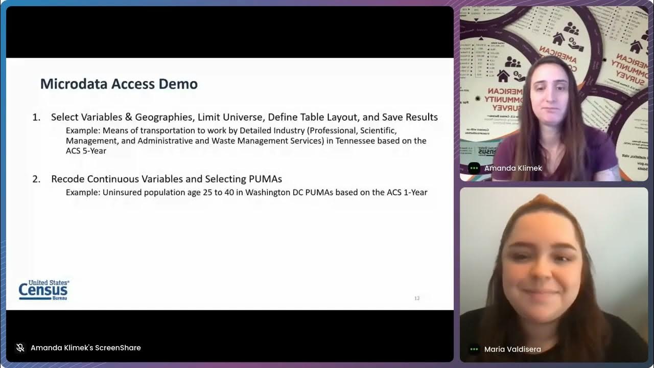 Accessing ACS Microdata Through MDAT - YouTube